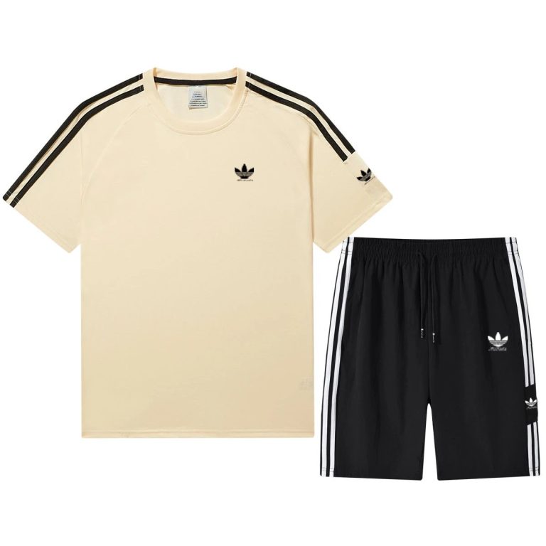 Adidas Originals T-Shirt and Shorts Set Cream Black – KakoBuy Spreadsheets